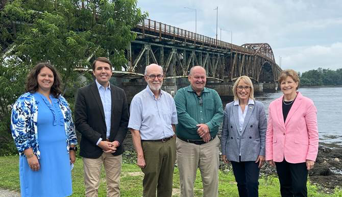Hassan, Shaheen, Pappas visit Gen. Sullivan Bridge project site to ...